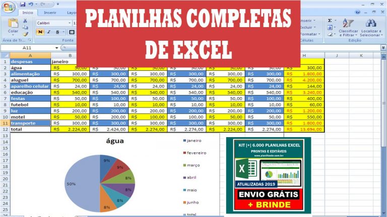 Planilha Excel Controle de probabilidade e estatística – Planilhas Excel