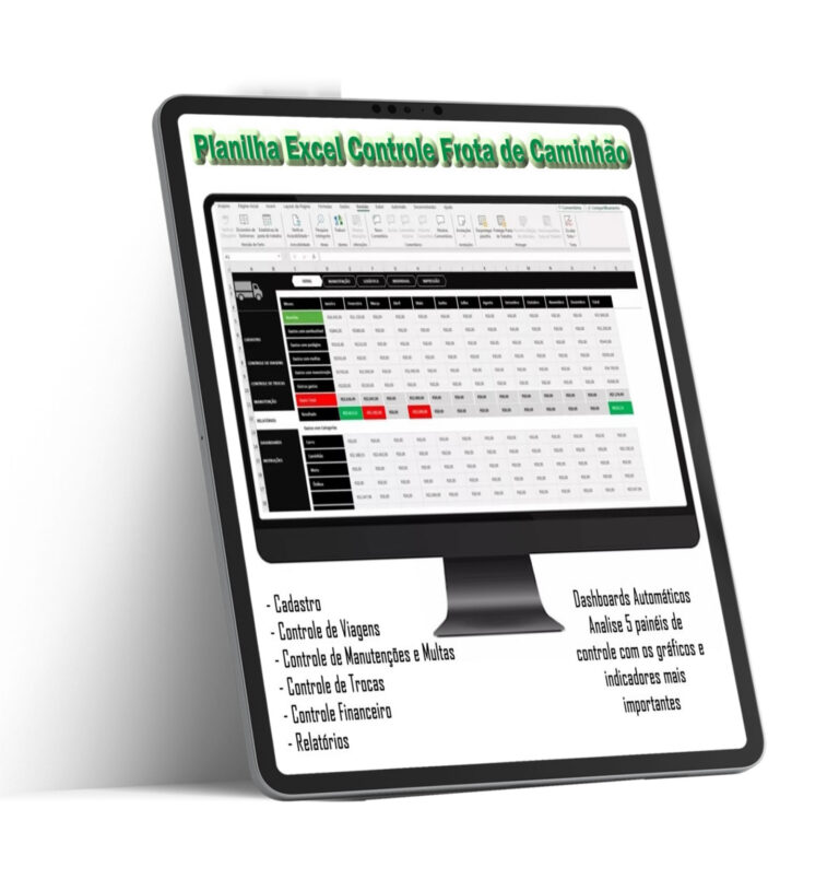 Planilha Excel Controle Frota de Caminhão – Planilhas Excel