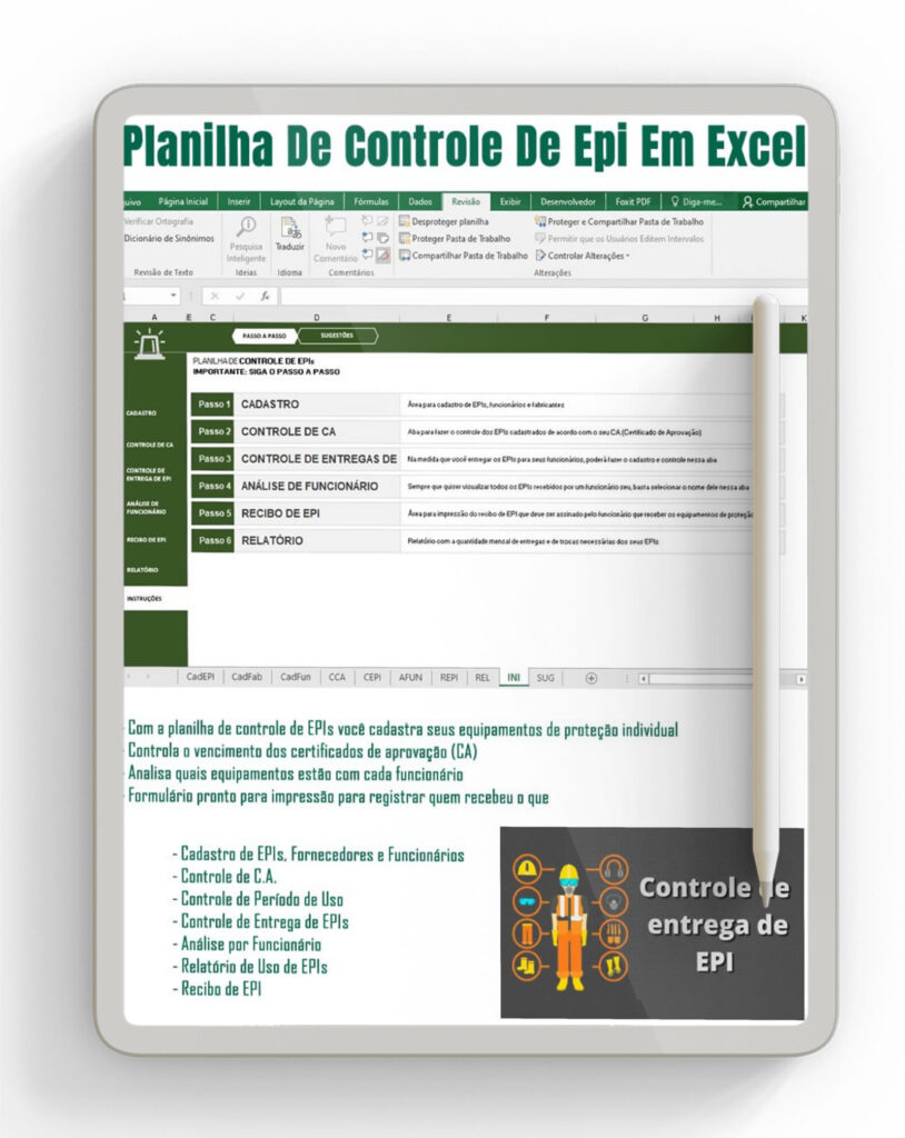 Planilha Excel Controle de Epi – Planilhas Excel