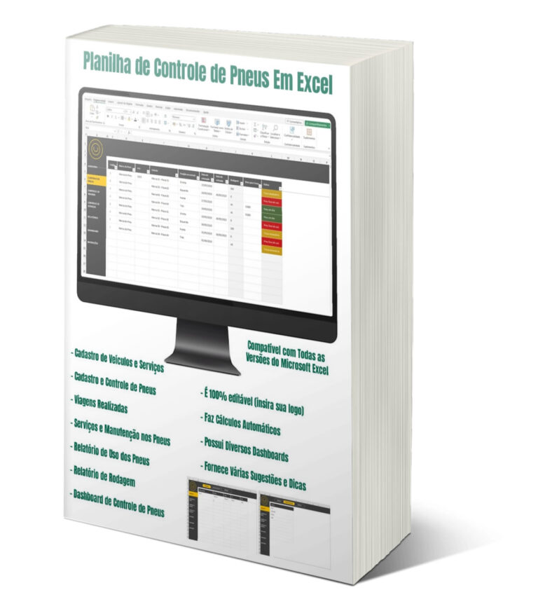 Planilha de Controle de Pneus Em Excel – Planilhas Excel