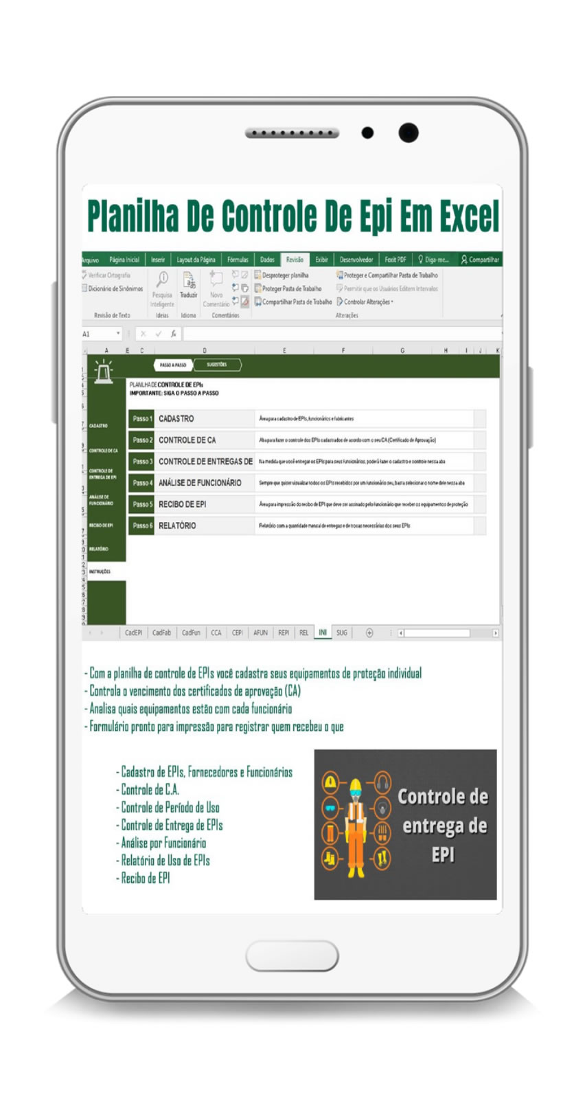 Planilha Excel Controle de Epi – Planilhas Excel
