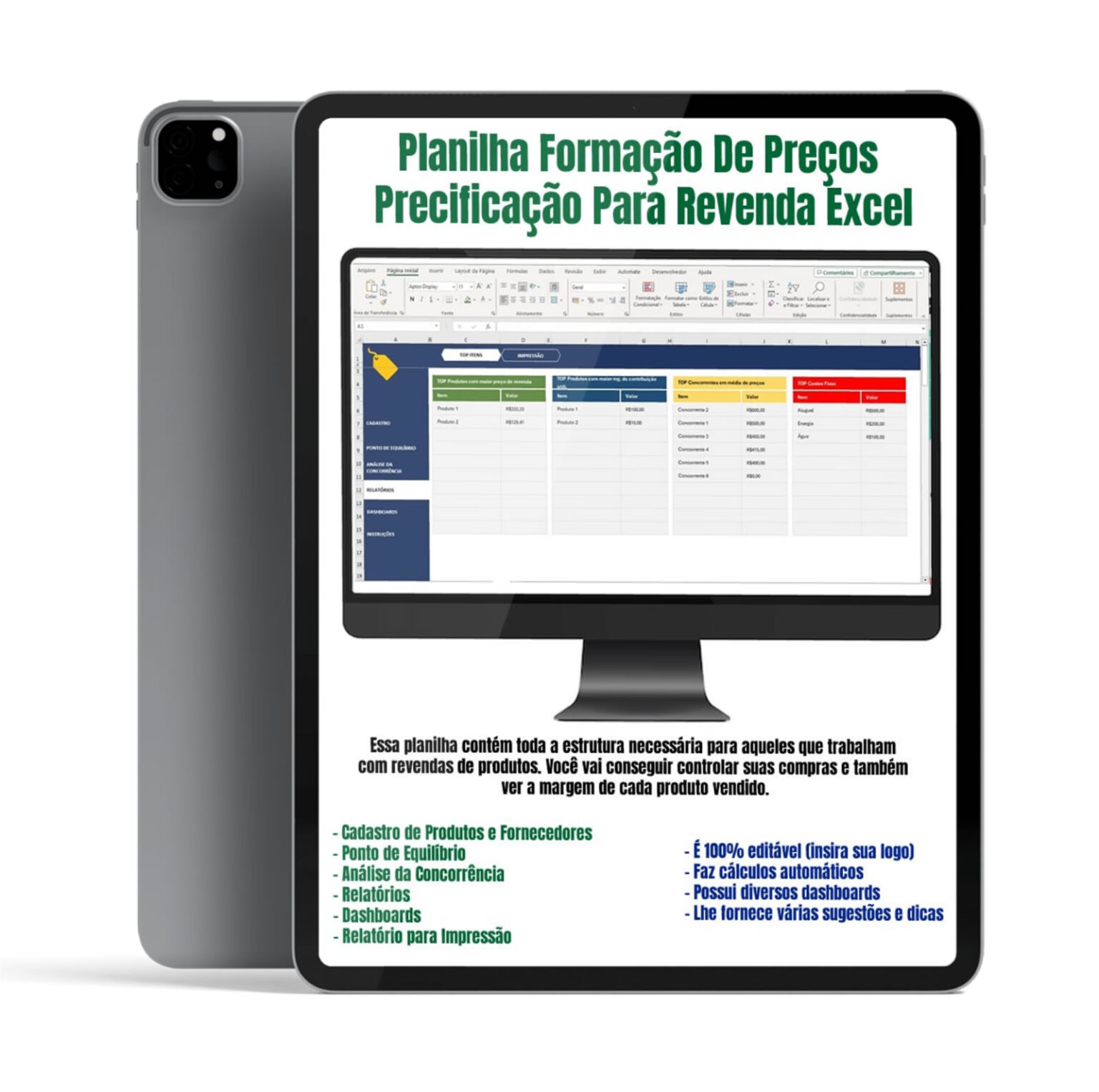 Planilha Excel para Precificação de Produtos e Serviços – Planilhas Excel