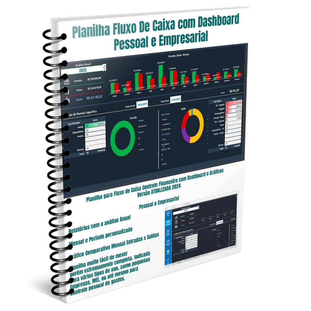 Planilhas Excel de Fluxo de Caixa – Planilhas Excel