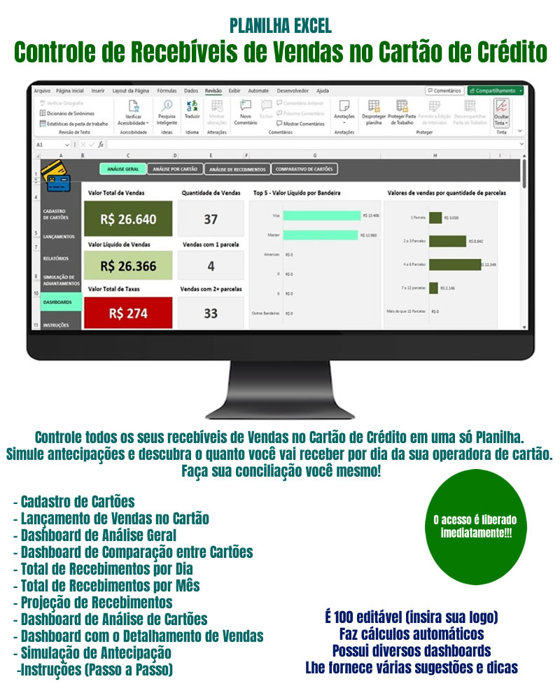 Planilha Excel Controle Cartão de Crédito – Planilhas Excel