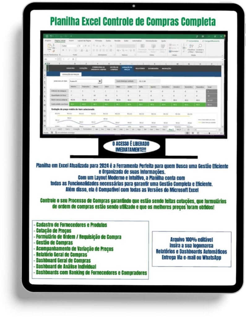 planilha de compras – Planilhas Excel