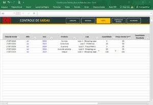 Planilha Vendas e Estoque de Bebidas – Planilhas Excel