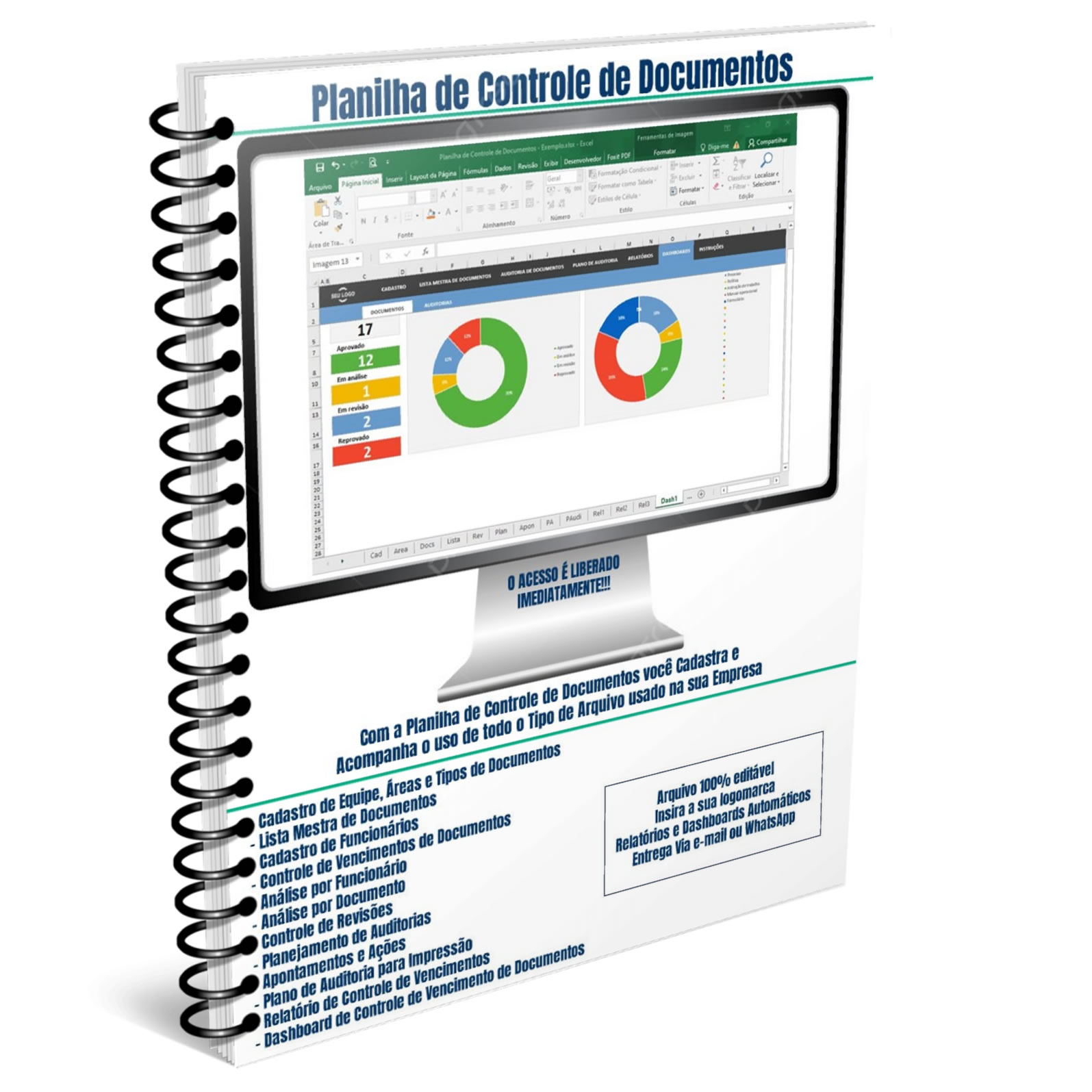 Planilha de Controle de Documentos – Planilhas Excel