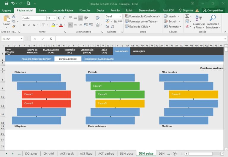 Planilha Excel Ciclo PDCA – Planilhas Excel