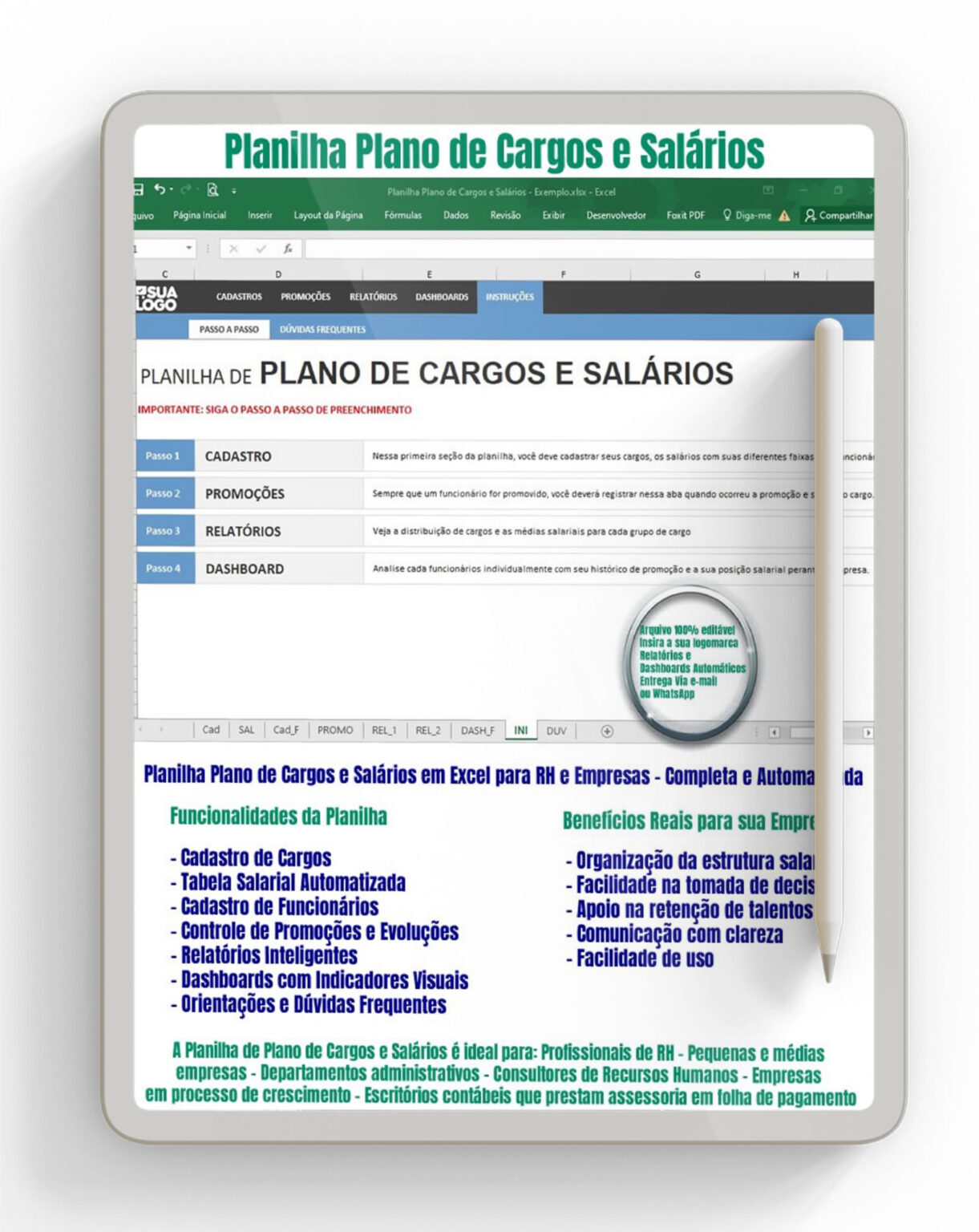 Planilha Excel para Plano de Cargos e Salários – Planilhas Excel